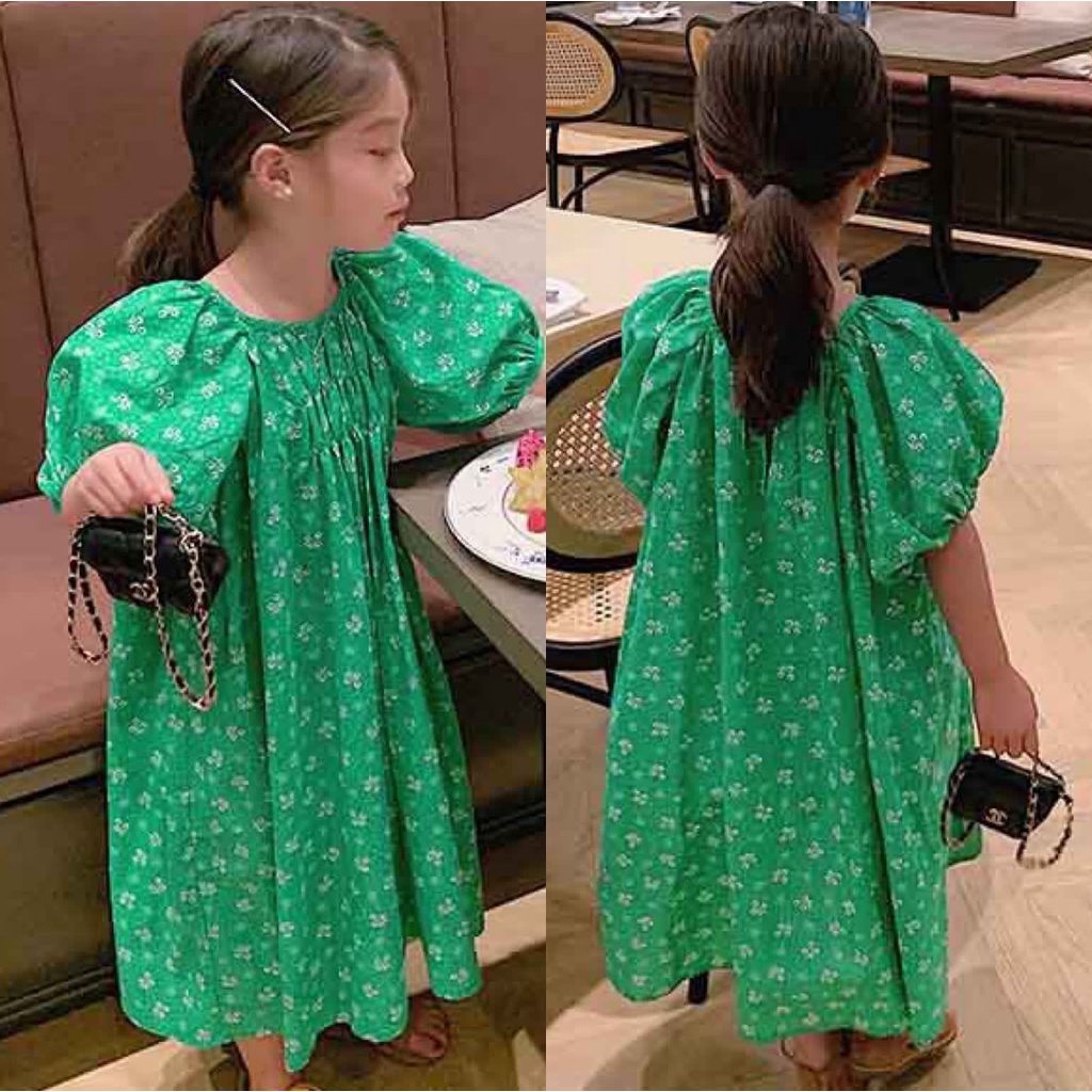 Jual Dress Anak Model Lengan Balon Bunga Manis Gaya Feminim Import ...