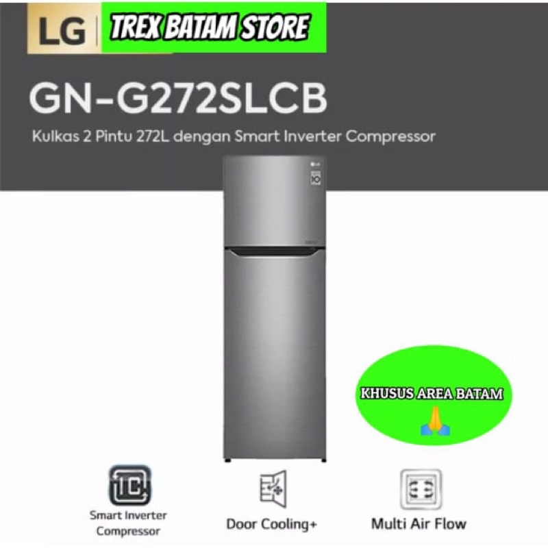 Jual LG GN-G272SLCB KULKAS 2 PINTU SMART INVERTER (BATAM) | Shopee Indonesia