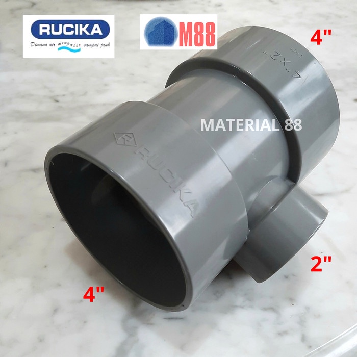 Jual Pip Vlok Tee 4X2 Rucika D Reducer 4 X 2 Pvc | Shopee Indonesia