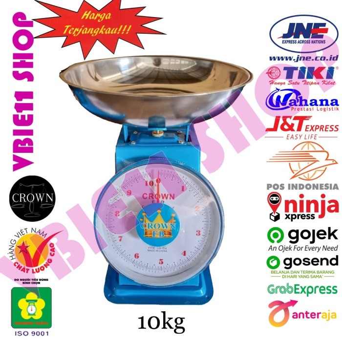 Jual Timbangan Timbangan Jarum/Analog/Duduk/Laundry/Kue/Buah/Sayur Crown Star 10Kg | Shopee ...