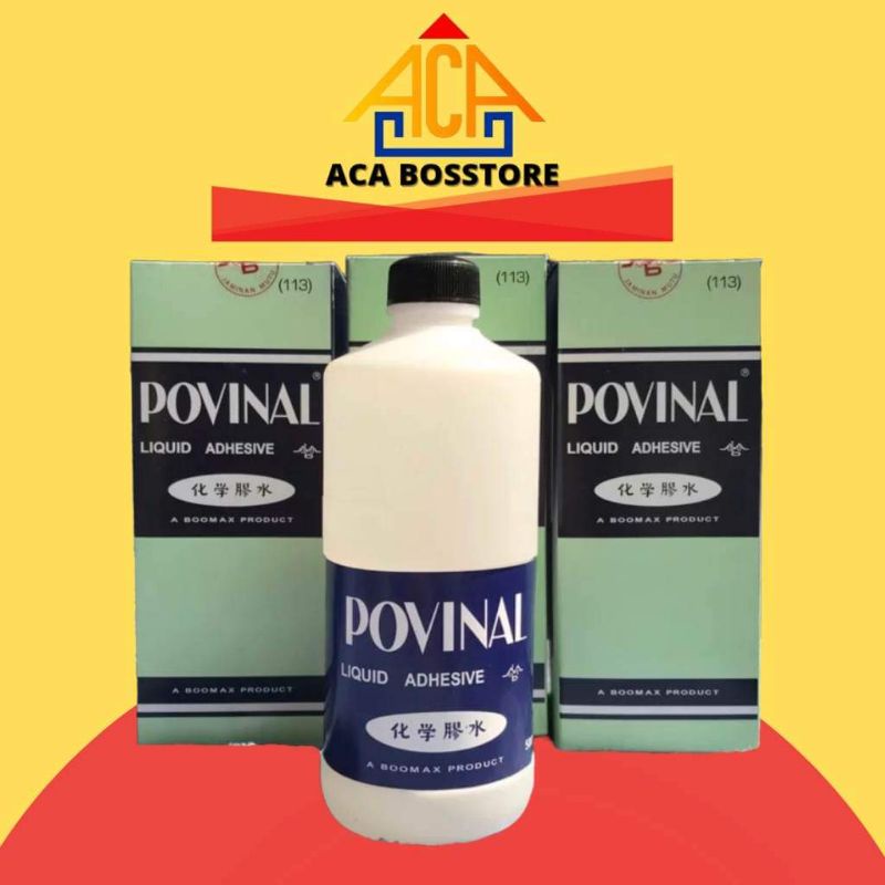 Jual Lem Povinal 113 besar jumbo Lem Kertas berat 500 ml | Shopee Indonesia