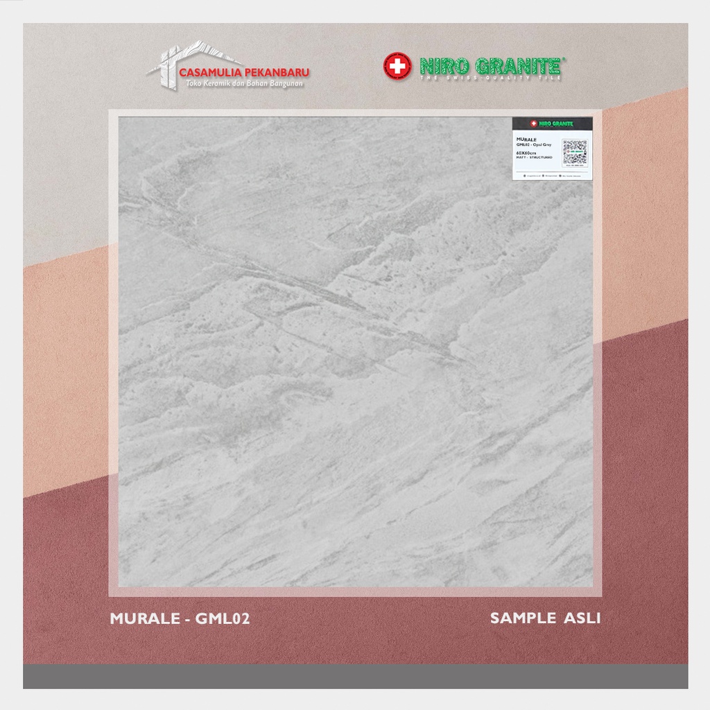 Jual Niro Granite 60x60 Murale - GML02 Opal Grey | Shopee Indonesia