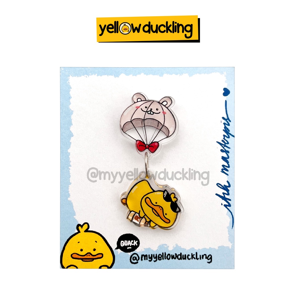Jual HANGING ACRYLIC PIN - PIN GANTUNG AKRILIK - ITIK TERJUN PAYUNG ...