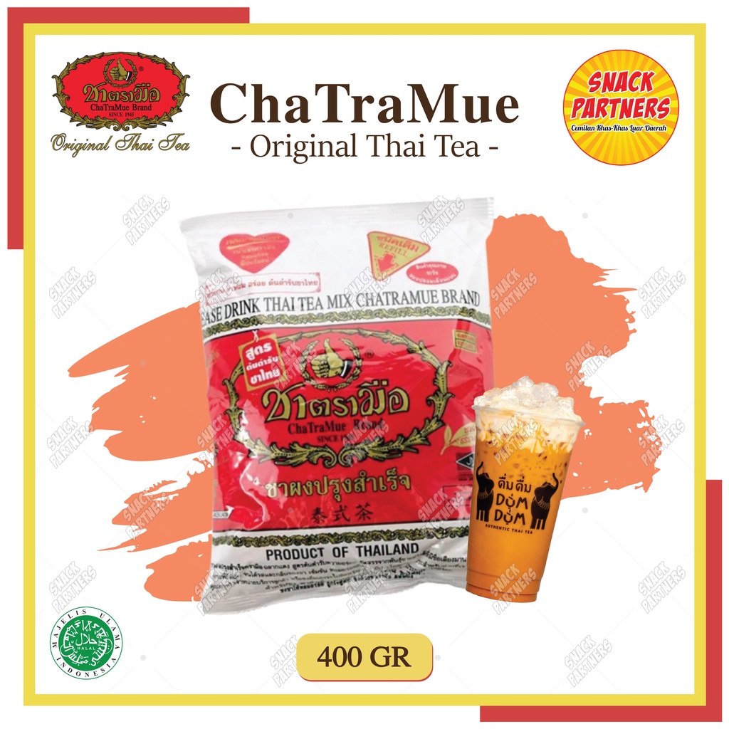 Jual CHATRAMUE Original Thai Tea Mix 400 gr - Daun Teh Thailand Asli ...