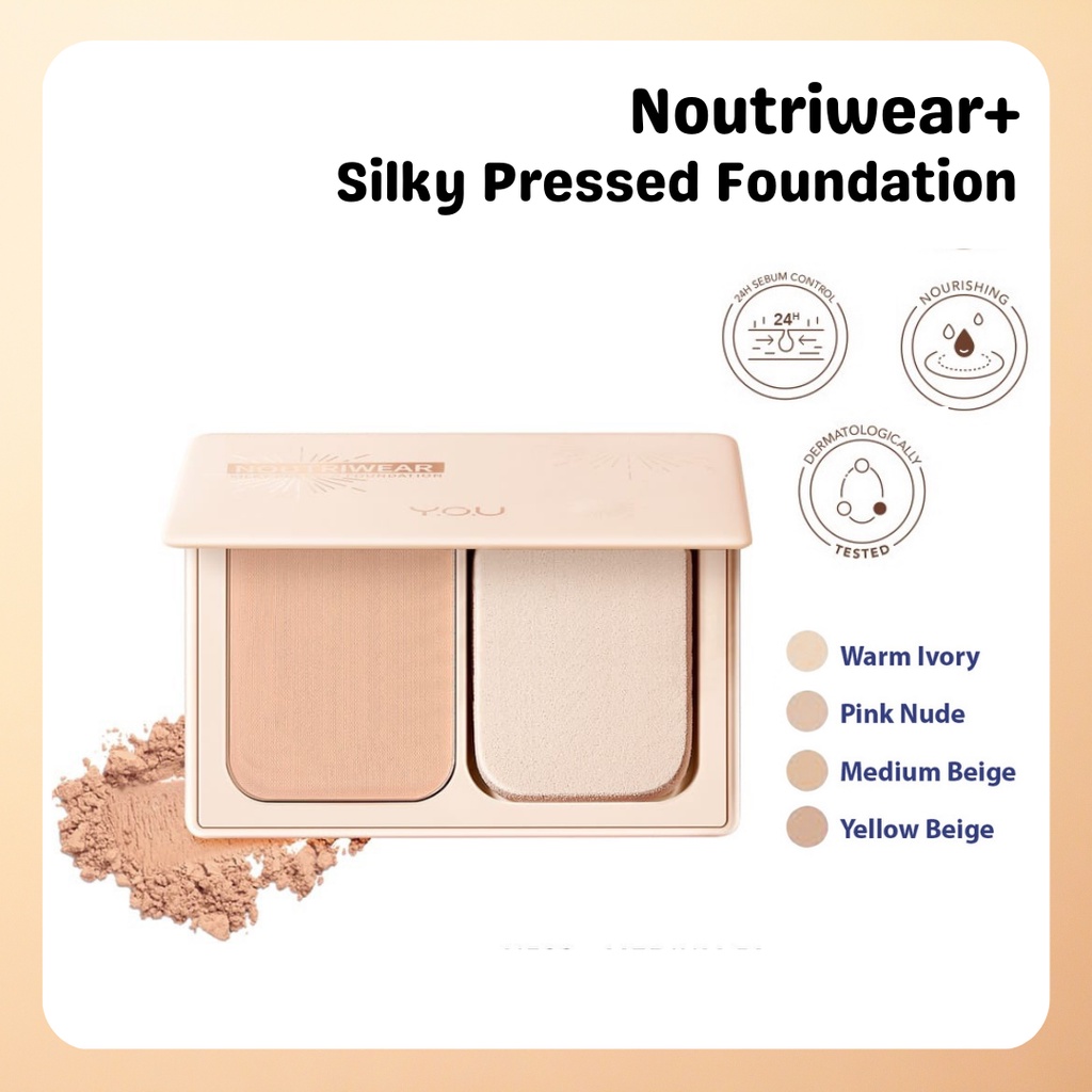 Jual You Noutriwear+ Silky Pressed Foundation | Two Way Cake | Bedak ...