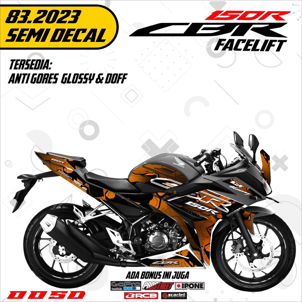 Jual Sticker Striping Decal Honda CBR 150 R Facelift Semi Fullbody ...