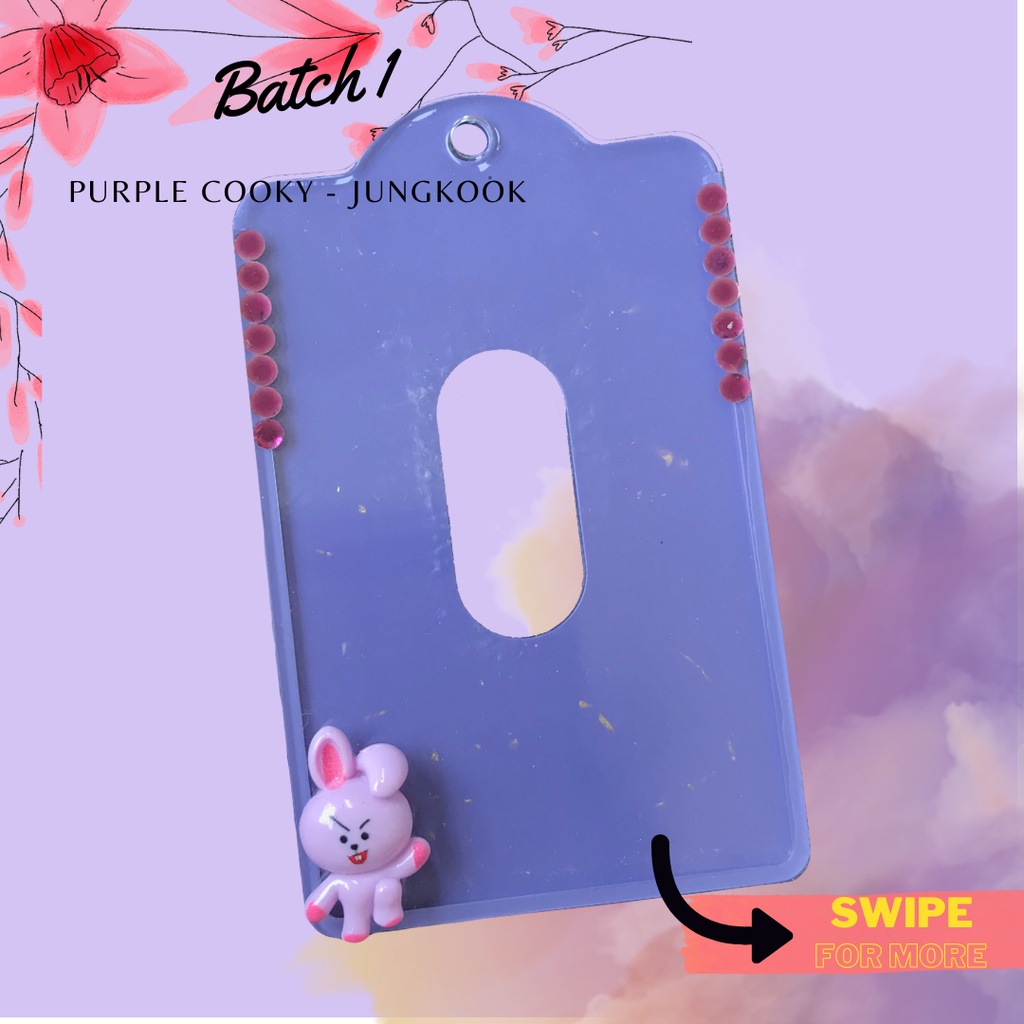 Jual BTS BT21 Photocard Holder/ ID Card/ PC Holder/ Card Holder/ ID Holder Resin Art By.ann ...