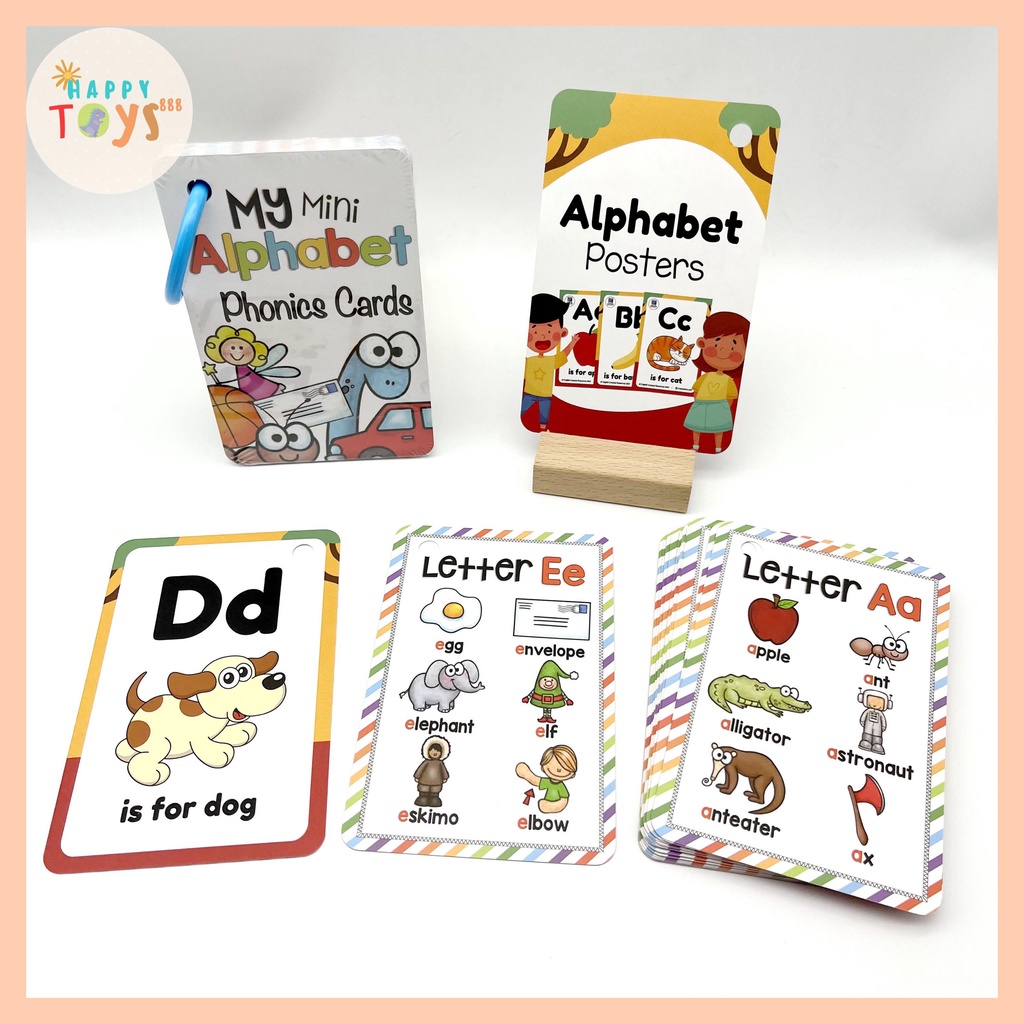 Jual HAPPYTOYS.888 Mainan Flashcard Edukasi Anak / My Mini Alphabet ...