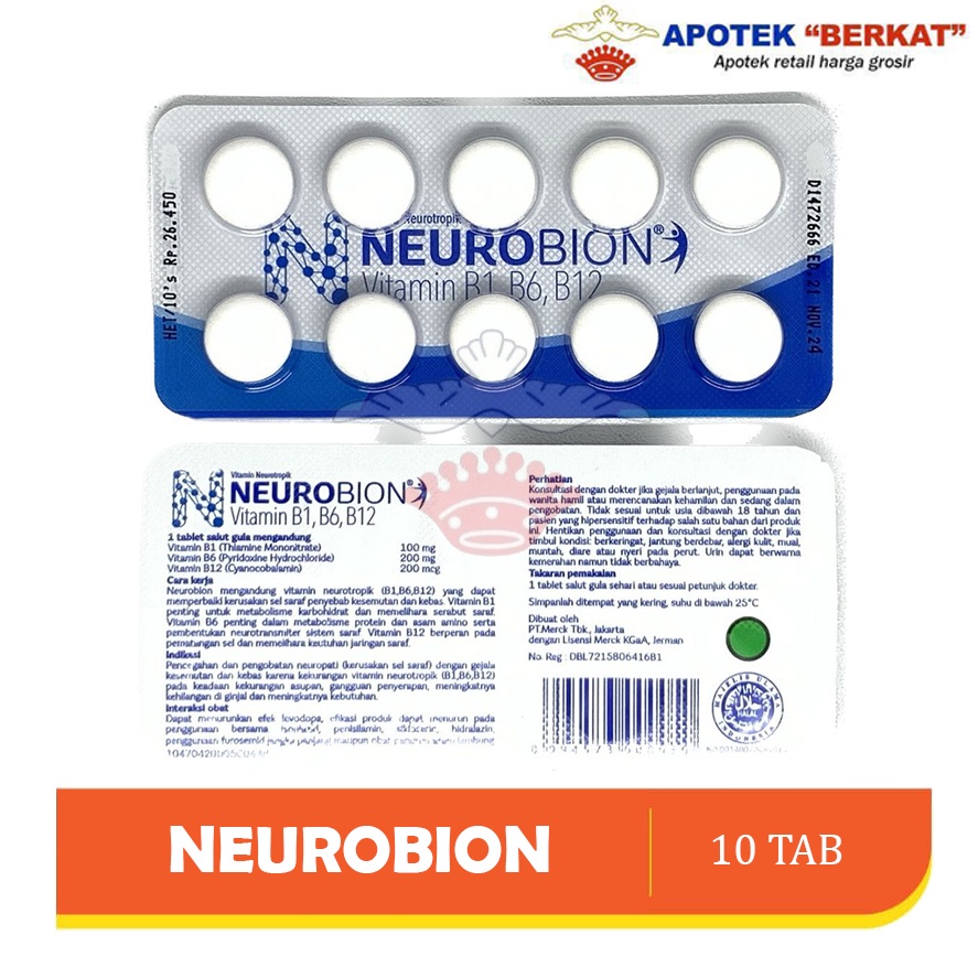 Jual NEUROBION 10 TABLET (PUTIH) | Shopee Indonesia