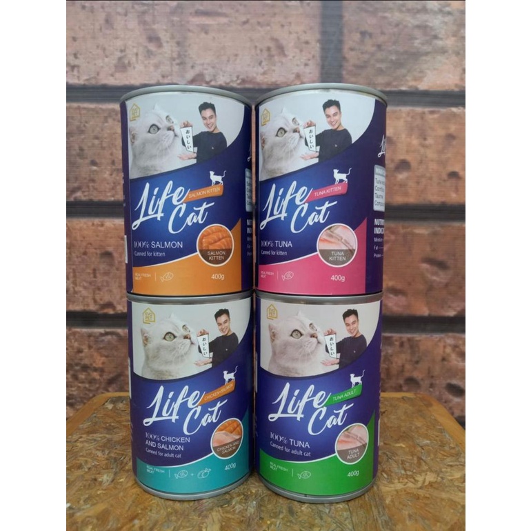 Jual LIFE CAT Kaleng wetfood 400gr | Shopee Indonesia