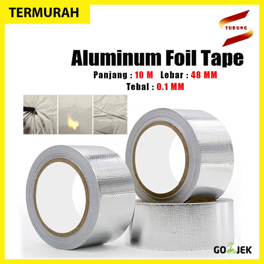 Jual Lakban Perekat Tahan Panas Alumunium Foil Penambal Bocor High ...