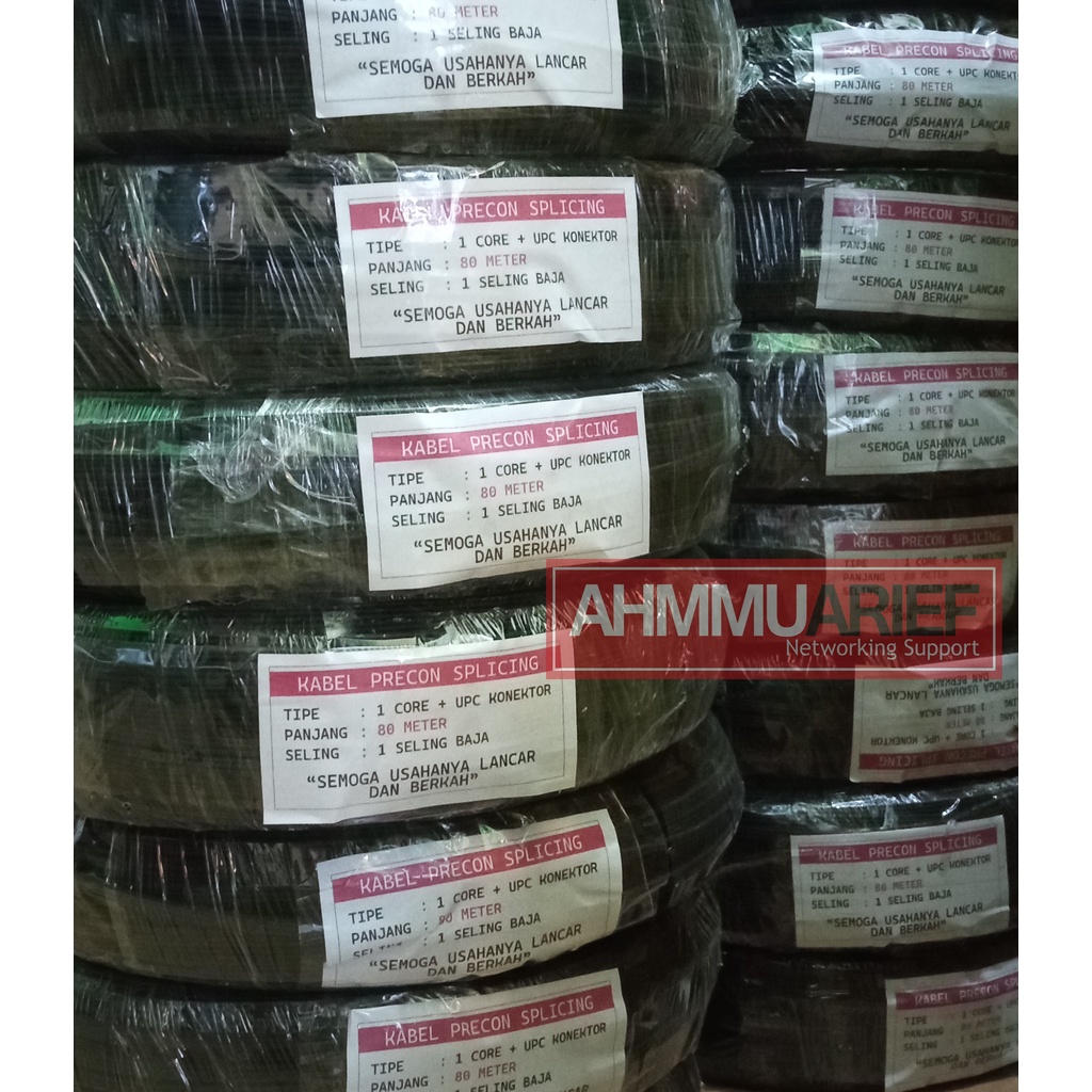 Jual Kabel Fiber Optik Optic Precon 80 M 80 Meter 80M Dropcore Single ...