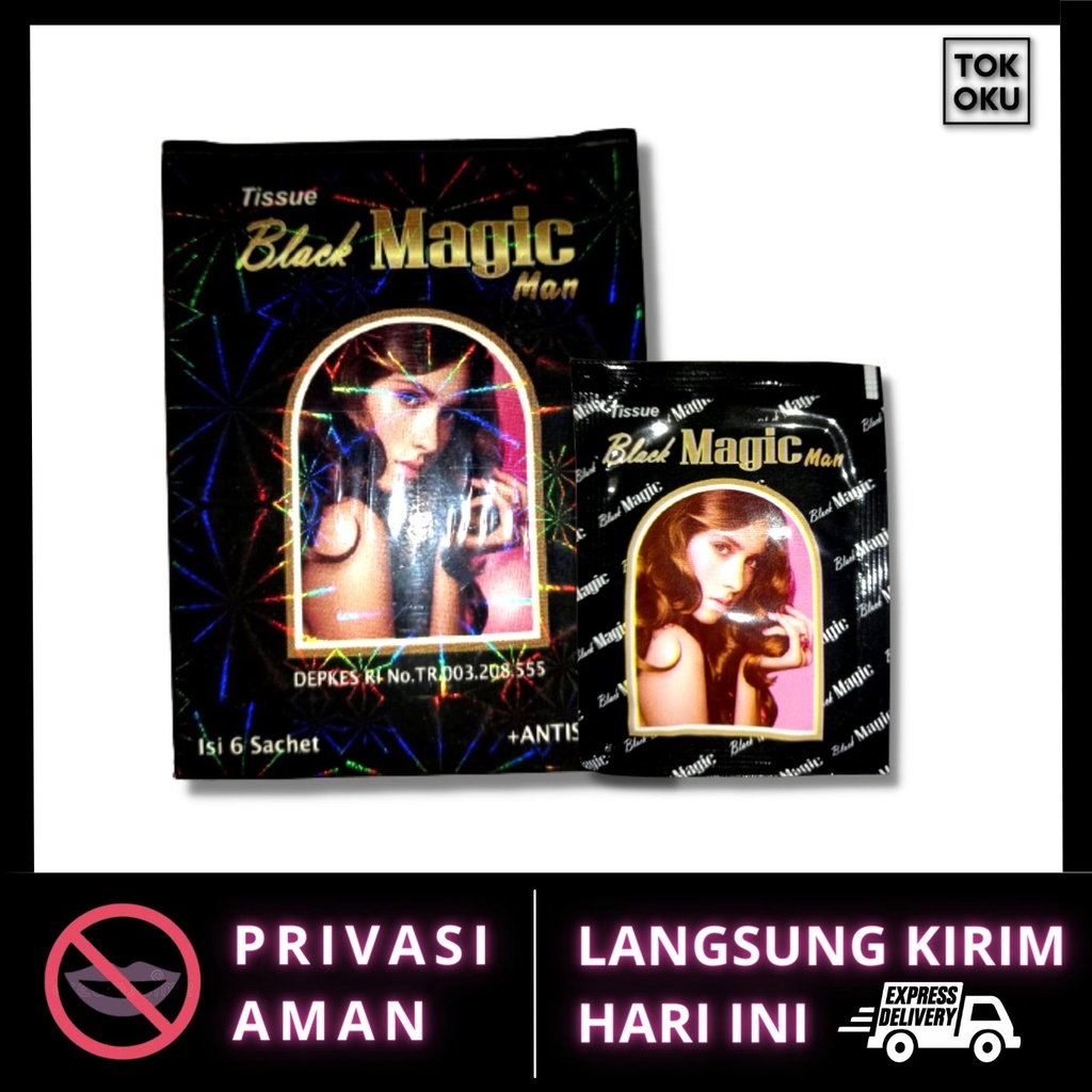 Jual Tissue Black Magic Tahan Lama - Isi 6 Sachet Original | Shopee ...