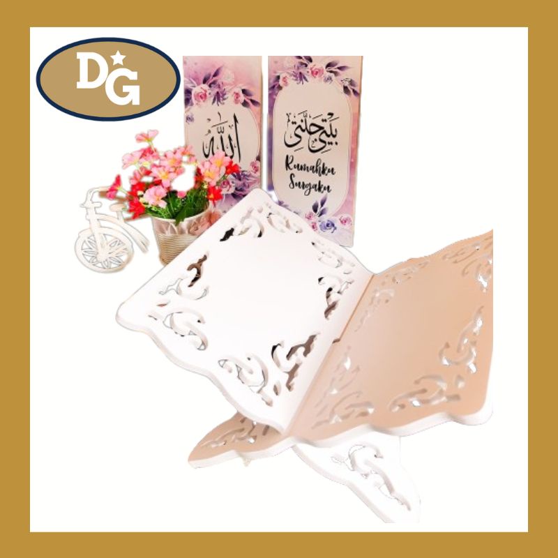 Jual Rak Rekal AlQuran Rak Tempat Baca Al Quran Motif Batik | Shopee ...