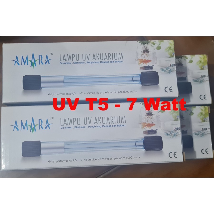 Jual Promo Lampu UV Aquarium Murah Amara UV T5 7 Watt Amara UV 7 Watt ...