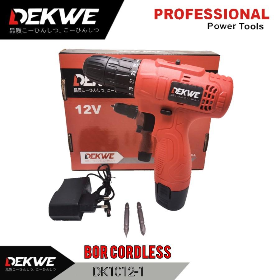 Jual 5035 Mesin Cordless Drill Bor 12V 10mm DK1012-1 DEKWE | Shopee ...