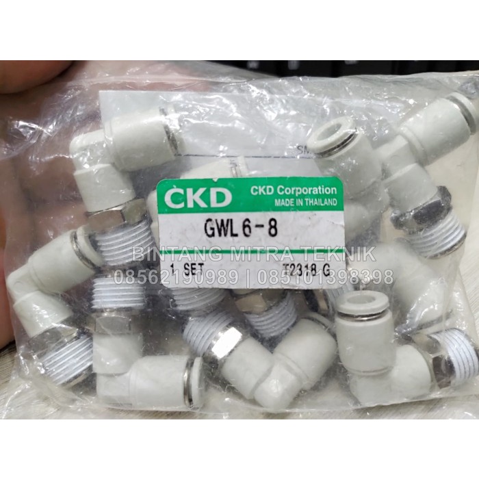 Jual FITTING ELBOW MALE CKD GWL6-8 CKD GWL 6-8 1/4" x 6 MM | Shopee ...