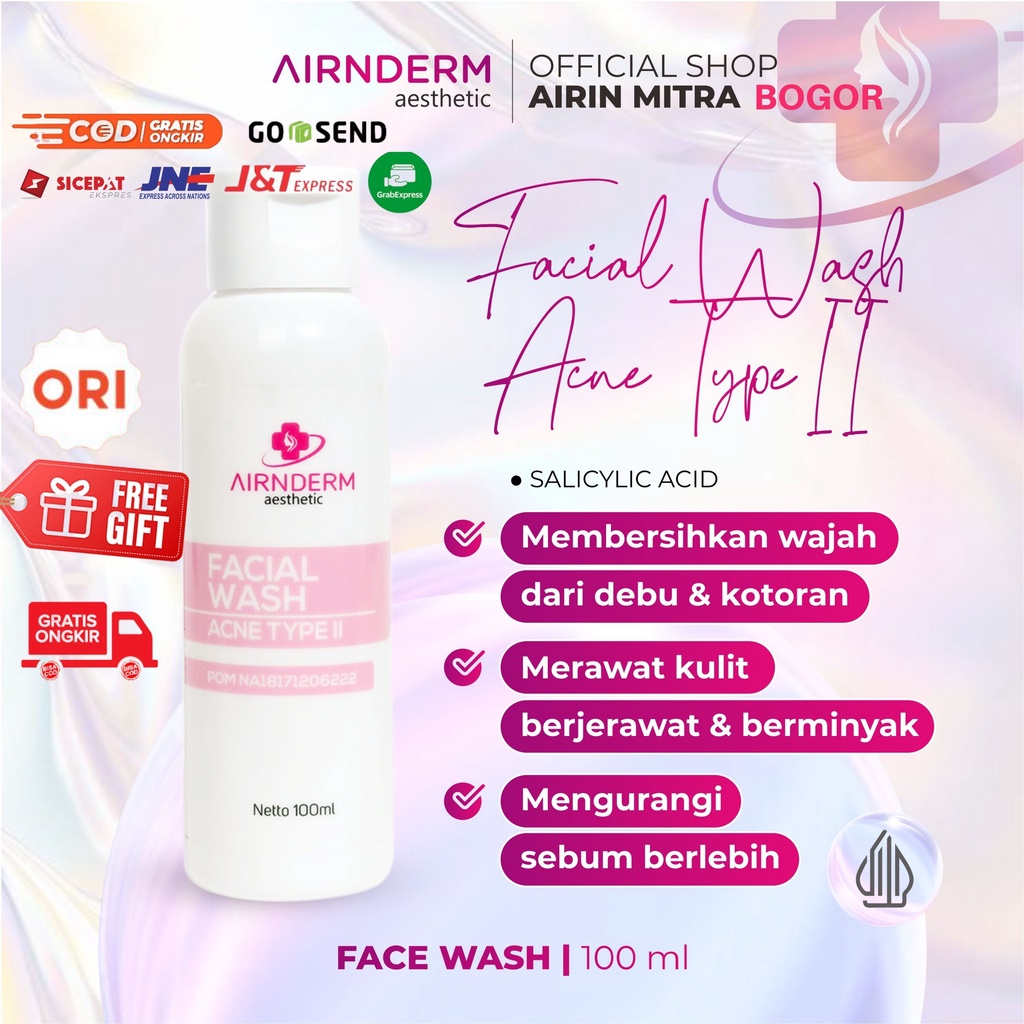 Jual Airin Facial Wash Acne Type 2 Airnderm Aesthetic (by AIRIN BEAUTY ...