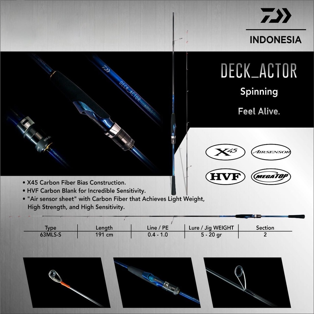 Jual Rod Joran Light Jigging Daiwa Deck Actor Series | Shopee Indonesia