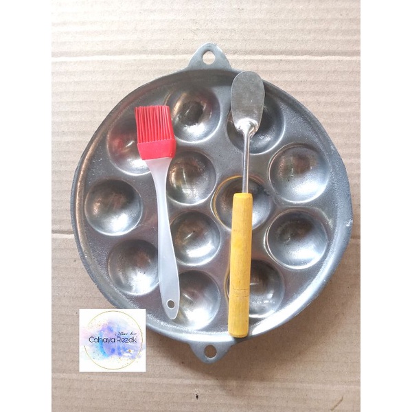 Jual PAKET HEMAT Cetakan Baklor Telur Lubang 12 Cetakan Takoyaki Telur ...