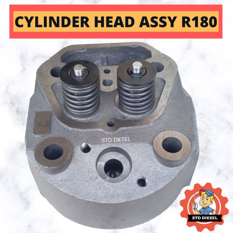 Jual CYLINDER HEAD ASSY R180 180 8 HP PK HED RUMAH KLEP KOMPLIT ASSY ...