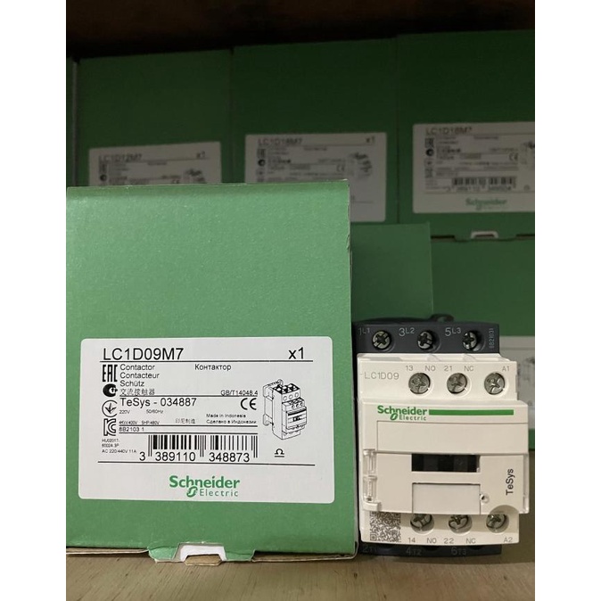 Jual Schneider Contactor 3P 9A 1No 1Nc Ac3 4Kw Lc1D09M7 | Shopee Indonesia