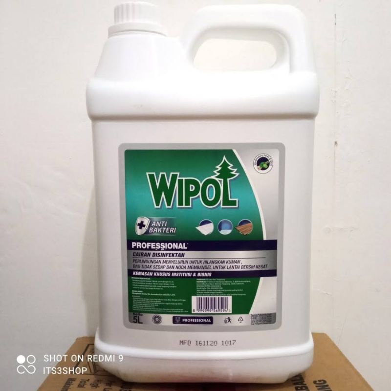 Jual WIPOL PROFESSIONAL DISINFEKTAN 4.5 LITER | Shopee Indonesia