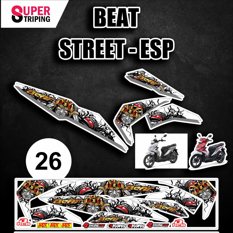 Jual STICKER BEAT STREET ESP Varian 26 - Tahun 2017 2018 2019 | Shopee ...
