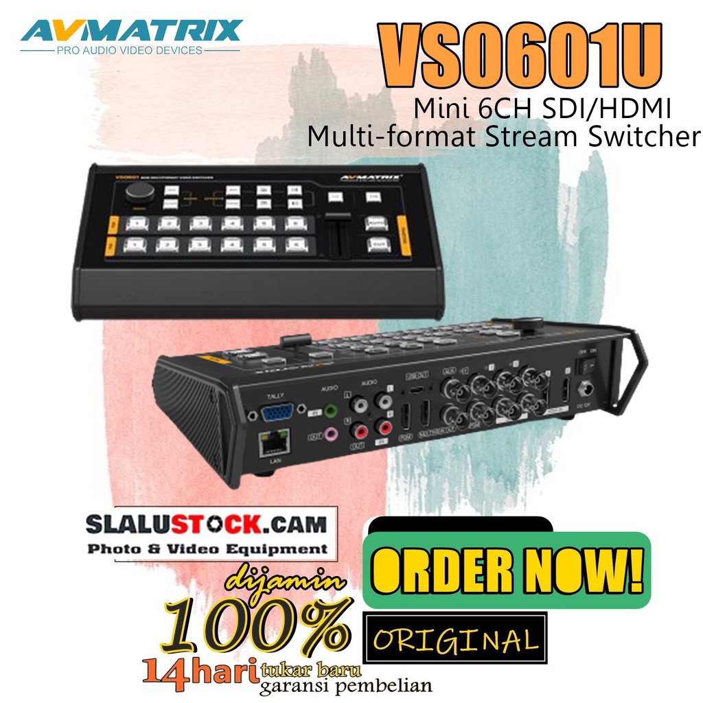 Jual AVMATRIX VS0601U Mini 6 CHANNEL SDI/HDMI Multi-format Stream ...