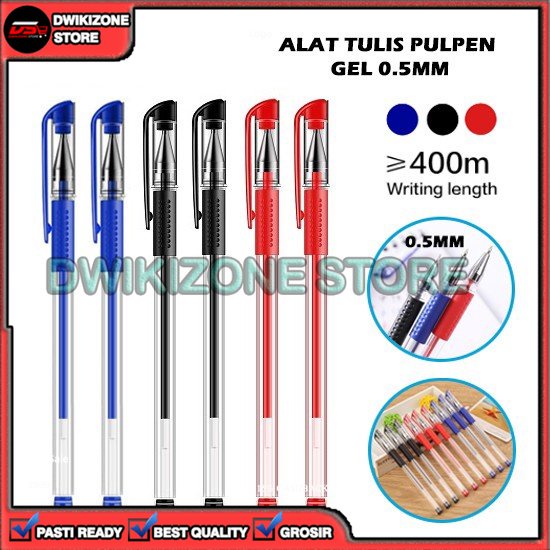Jual [GROSIR] PULPEN PENA BOLPEN BOLPOINT BALLPOINT GEL JELLY 0.5MM 0.5 ...