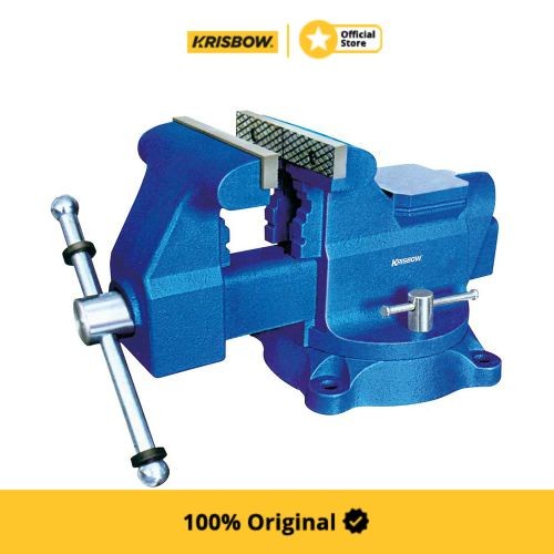 Jual Penjepit Krisbow American Bench Vise Ragum Putar 15 Cm - Biru ...