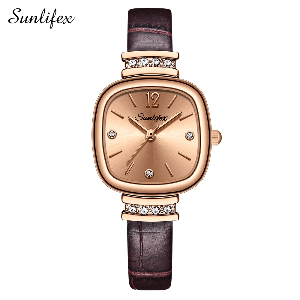 Jual Sunlifex 8001 Jam Tangan Wanita Original Berlian Gaya Antik Anggun ...