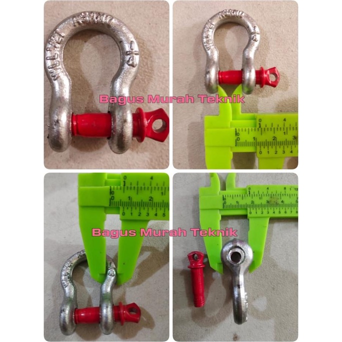 Jual SEGEL D OMEGA 6mm 1/4" 0.5TON SCREW PIN JIS D SHACKLES SEGEL ...