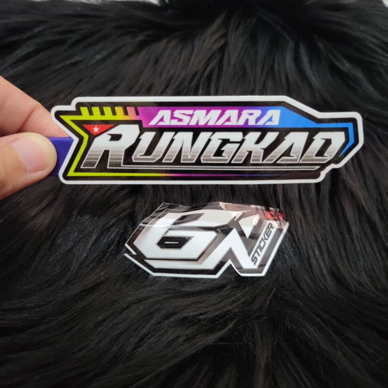 Jual sticker kata2 viral Asmara Rungkad | Shopee Indonesia