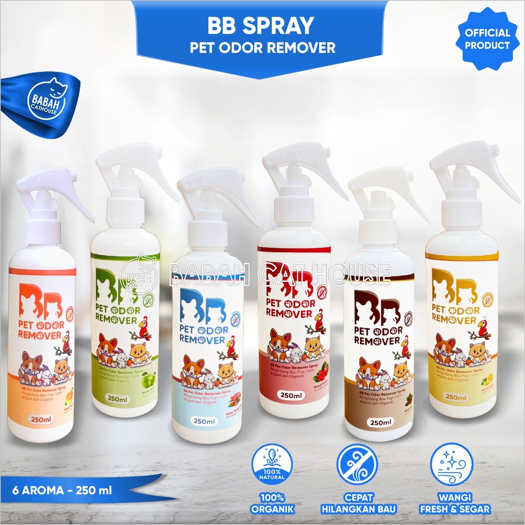 Jual BB SPRAY Penghilang Bau Kotoran Kucing Pet Odor Remover Parfum ...