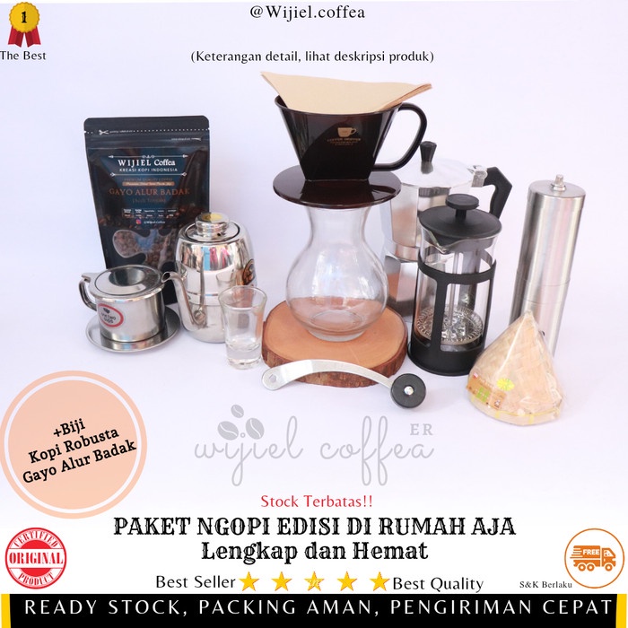 Jual Paket Alat Kopi - Ngopi Di Rumah Aja - Alat Kopi - Manual Brew - Kopi | Shopee Indonesia
