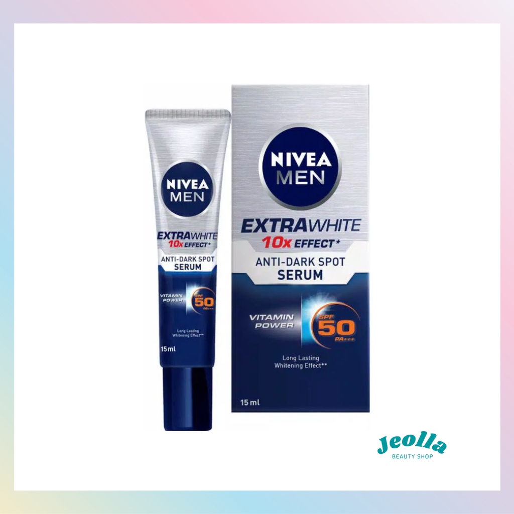 Jual NIVEA Men Extra White Anti-Dark Spot Serum Spf 50 15ml - Nivea Men Extra Bright Anti Dark ...