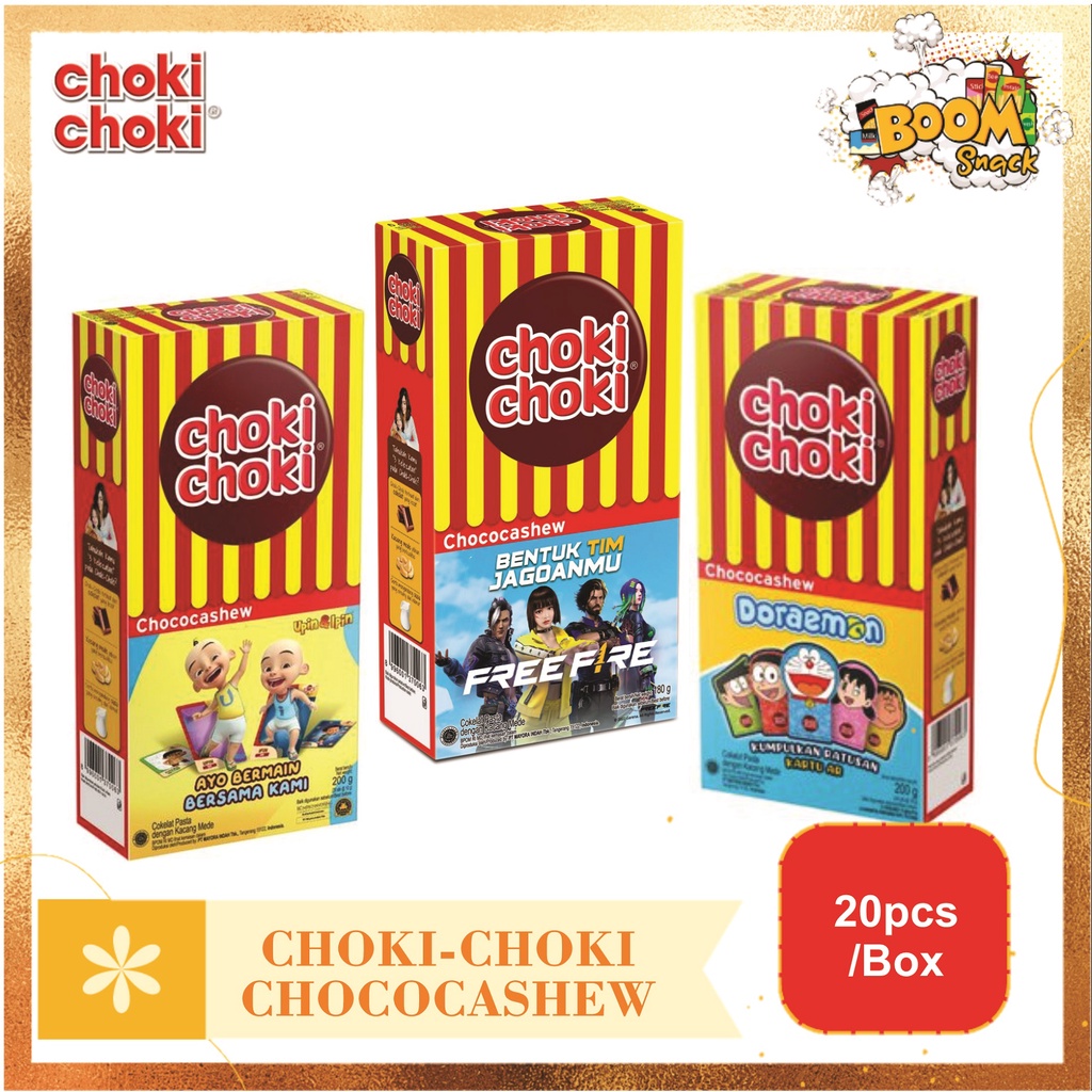 Jual BOX - Choki Choki Choco Cashew isi 20pcs | Shopee Indonesia