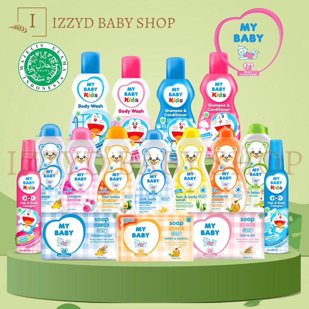 Jual ️Izzyd ️MY BABY Kids My baby Body Wash Shampoo Conditioner 180 ...