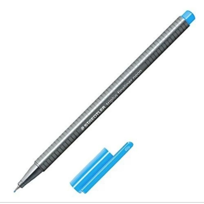 Jual Staedtler Triplus Fineliner Bolpen Pulpen - Neon Blue | Shopee ...