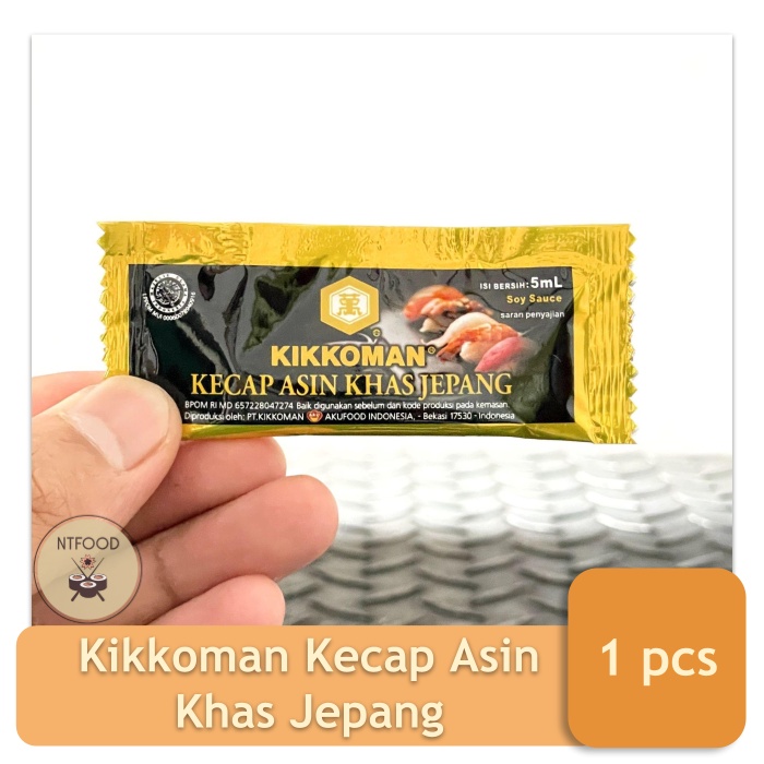 Jual Kikkoman Shoyu 5ml Sachet Kecap Asin Khas Jepang Halal Jual Satuan ...