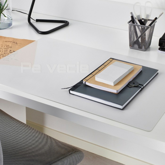 Jual Alas Laptop Va Alas Meja Belajar Kerja / Desk Pad Putih Transparan ...