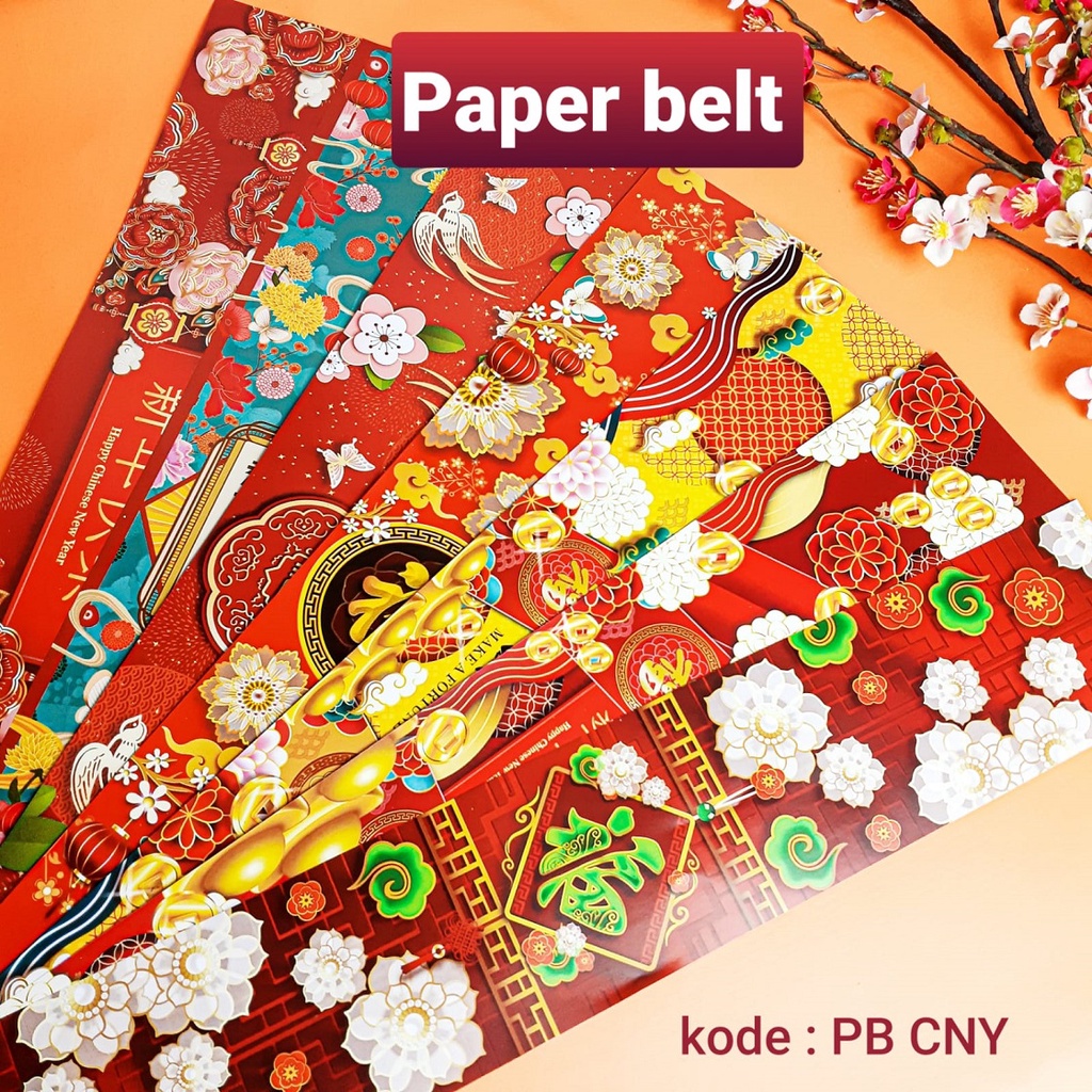Jual Pita Hias Kertas Tema Imlek / CNY Paper Belt (25pcs) | Shopee ...