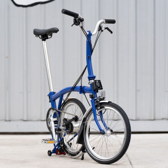 Jual Brompton C Line Explore Mid Rise Piccadilly Blue | Shopee Indonesia