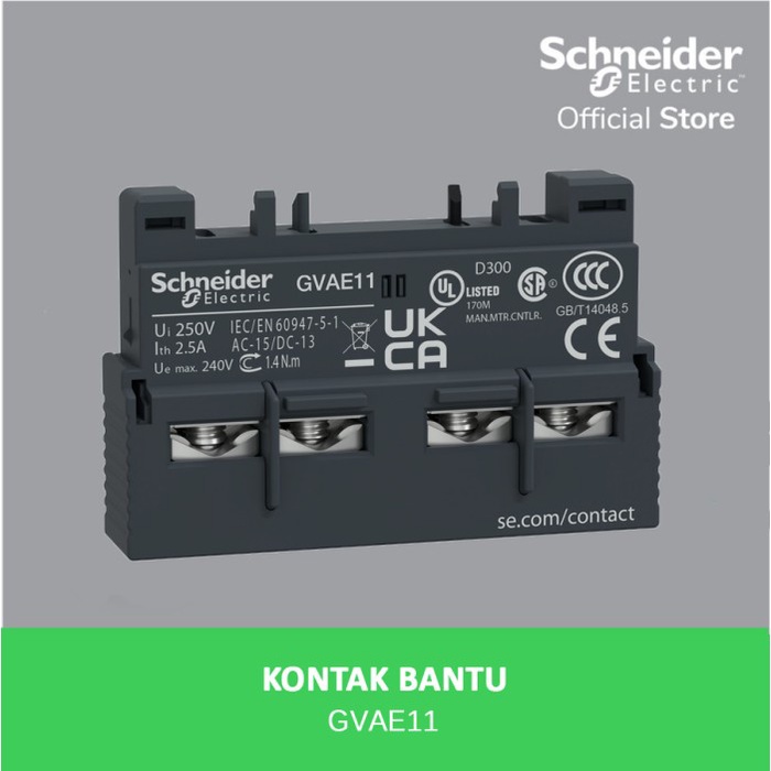 Jual Schneider Electric Auxiliary Contact 1 No + 1 Nc Gv2 & Gv3 ...