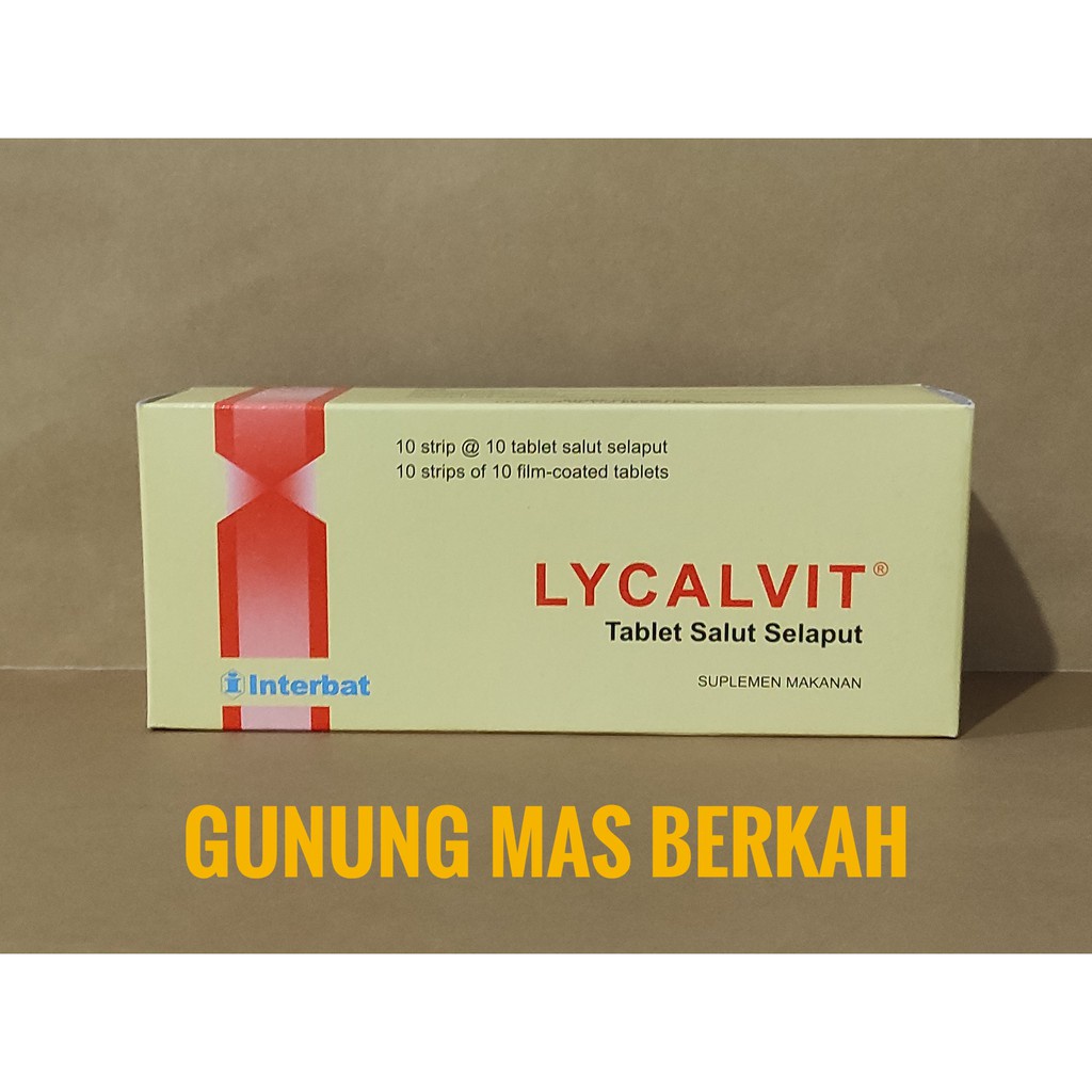 Jual LYCALVIT Lycalvit lycalfit Tablet - Multivitamin masa pertumbuhan ...