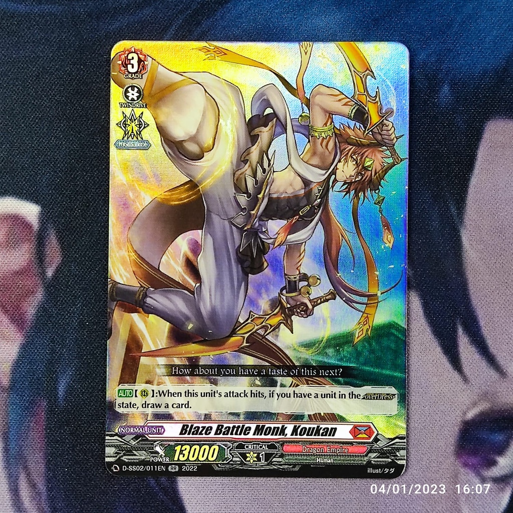 Jual vanguard (EN) blaze battle monk koukan D-SS02/011EN RR | Shopee Indonesia