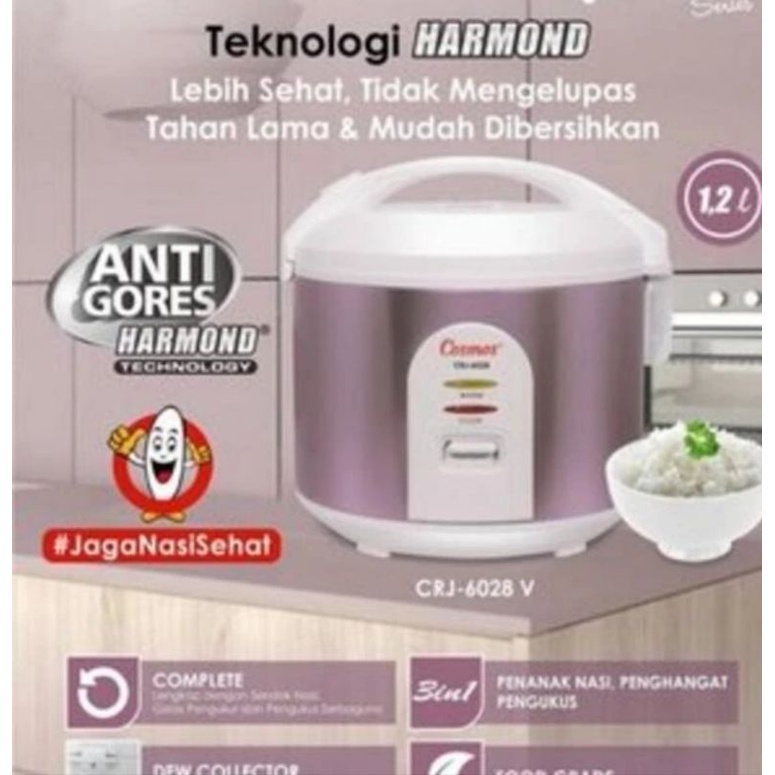 Jual Cosmos Rice Cooker 1.2 Liter CRJ - 6028 Harmond | Shopee Indonesia