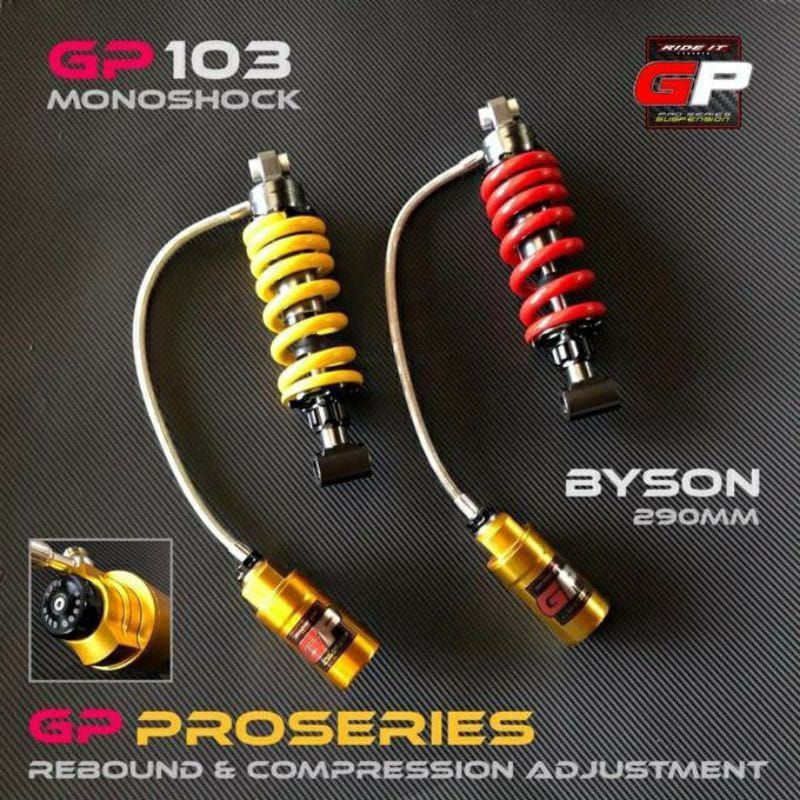 Jual monoshock Byson ride it Byson double klick fungsi shockbreaker MONO SHOCK RIDE IT TABUNG ...