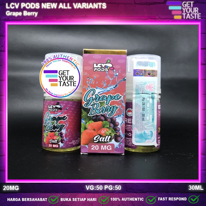 Jual Liquid LCV Pods 30ML Salt Nic by LCV Juice - Pod Friendly ...
